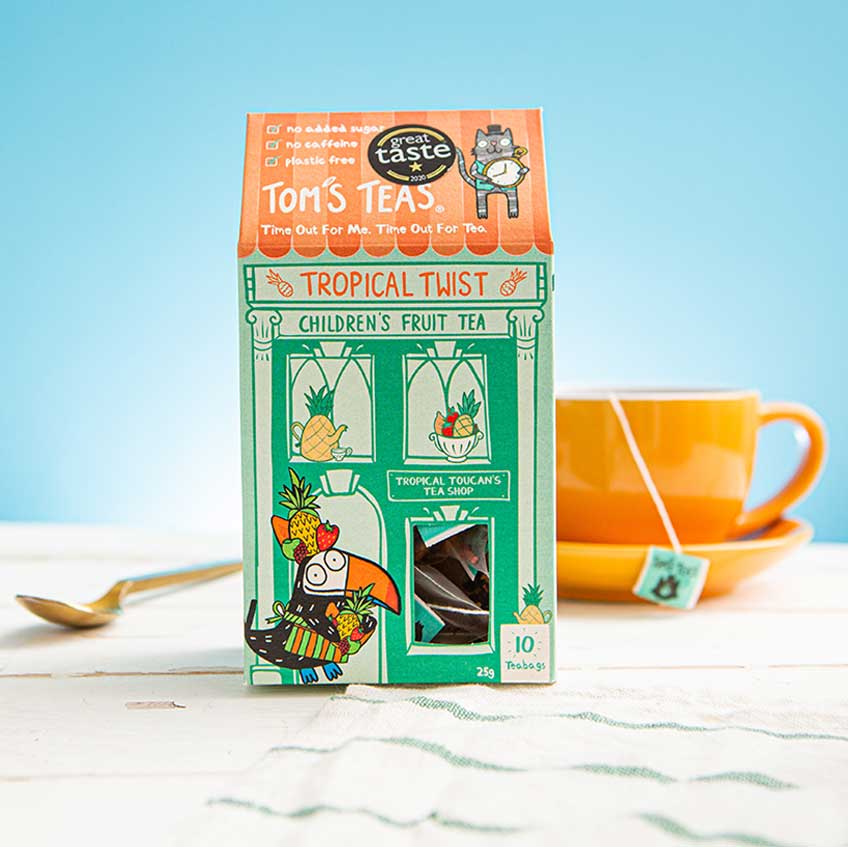 TOM'S TEAS TROPICAL TWIST Children's Fruit Tea – Petite Forêt Play Cafe